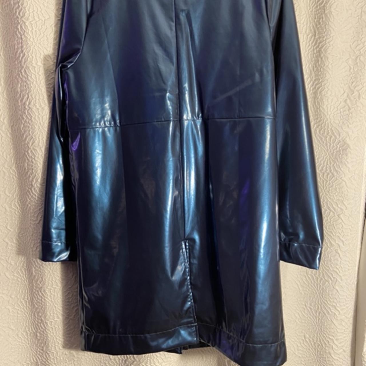 Blue shiny jacket from Urban!! Never worn.... - Depop