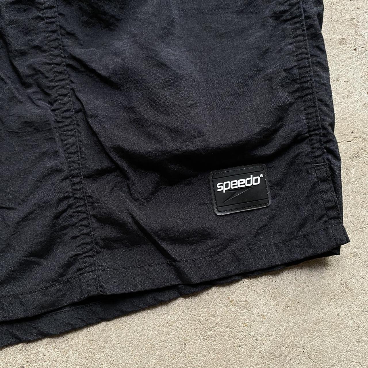 Speedo Men's Black and Blue Shorts | Depop