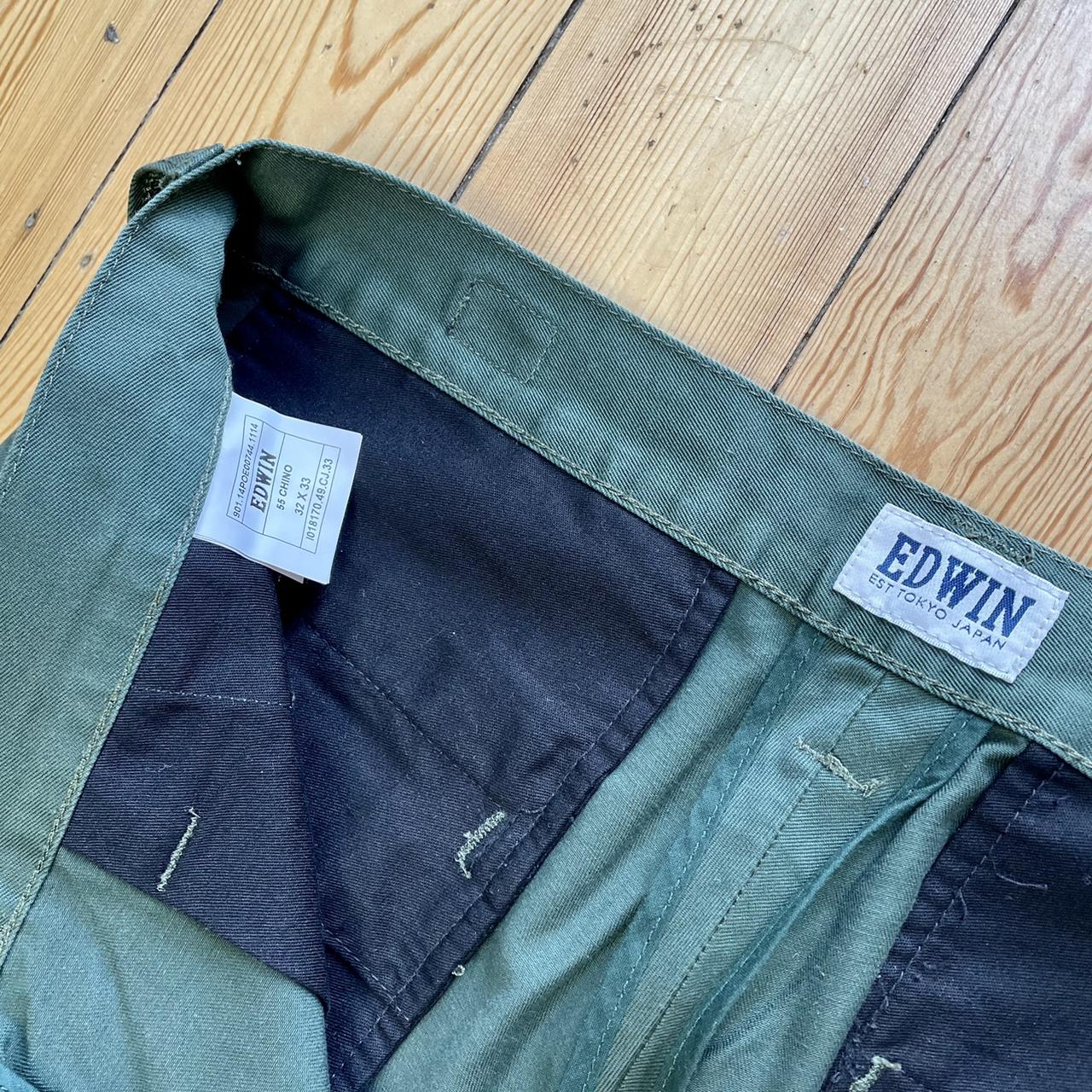 Edwin green camo chinos. Very nice subtle... - Depop