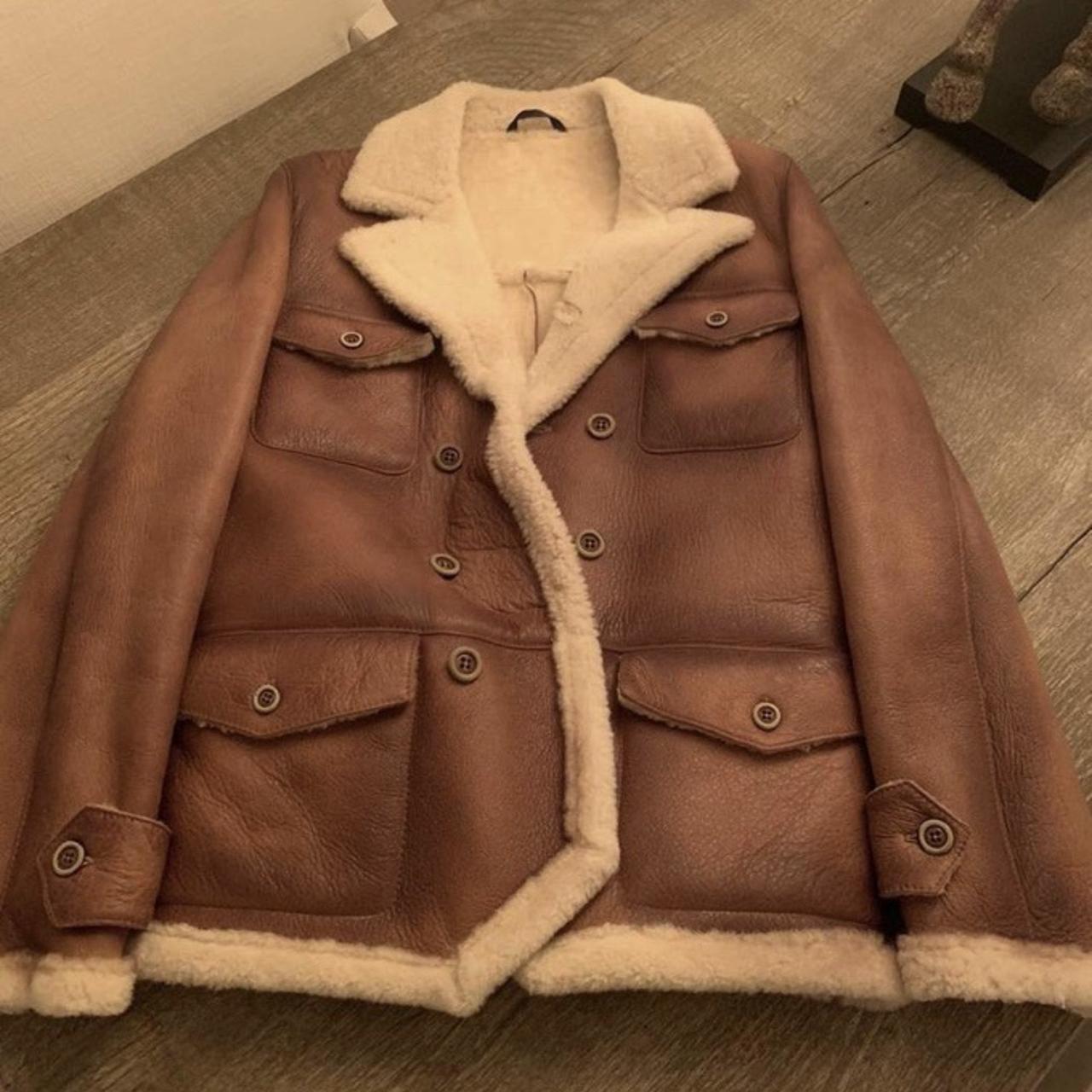 KENZO early 2000s runway project piece Shearling... - Depop