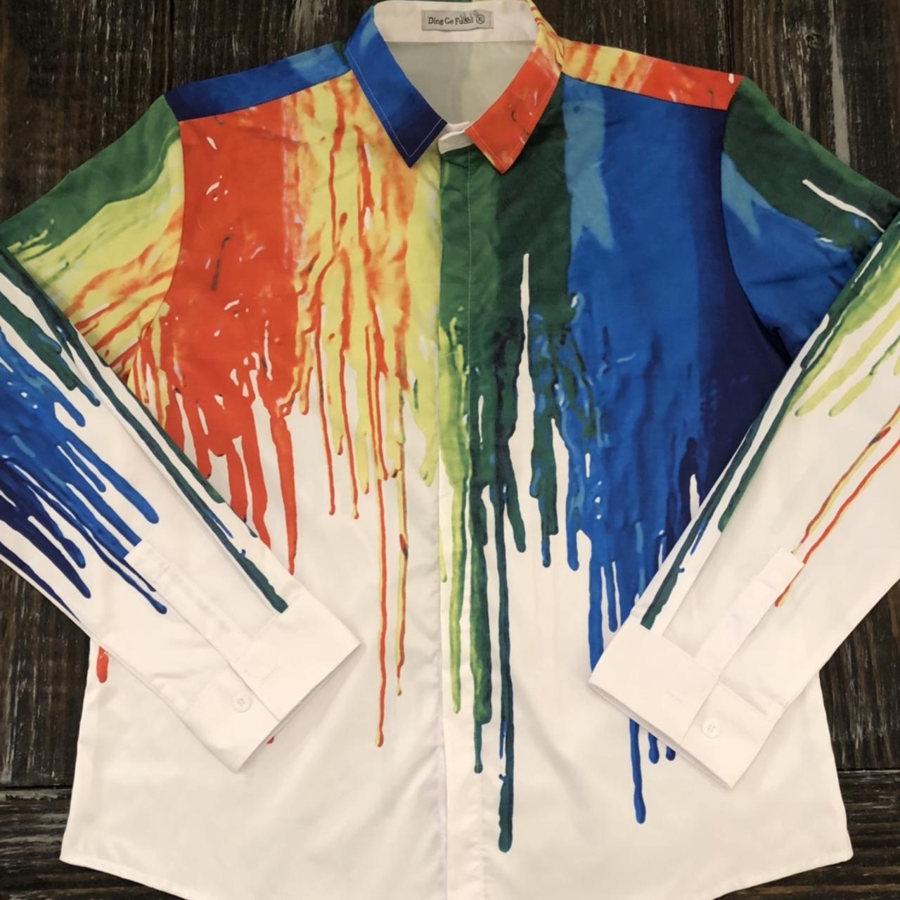 Very beautiful “Paint Shirt” by Ding Ge Fu Shi! This... - Depop
