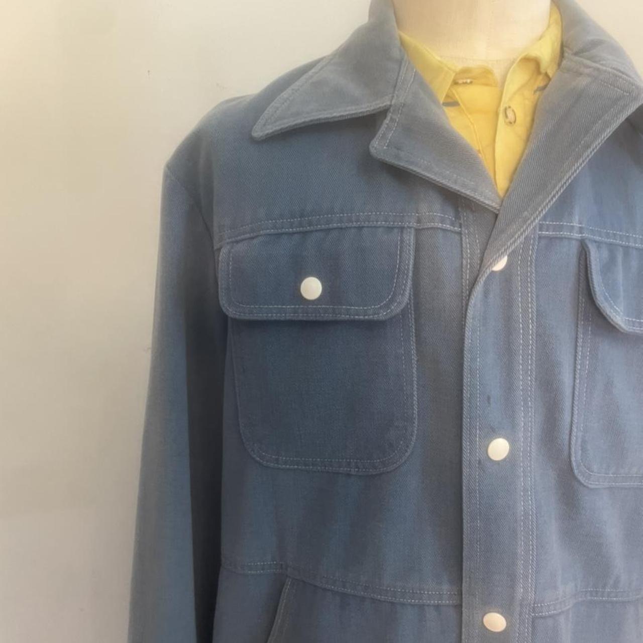 Vintage Long Line Denim Jacket. Super soft... - Depop