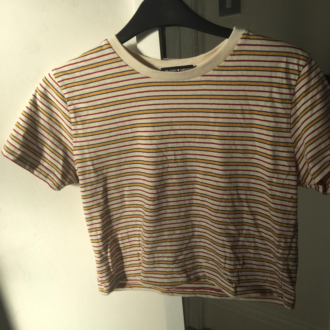 Brandy Melville tshirt (box fit) really cute brandy... - Depop