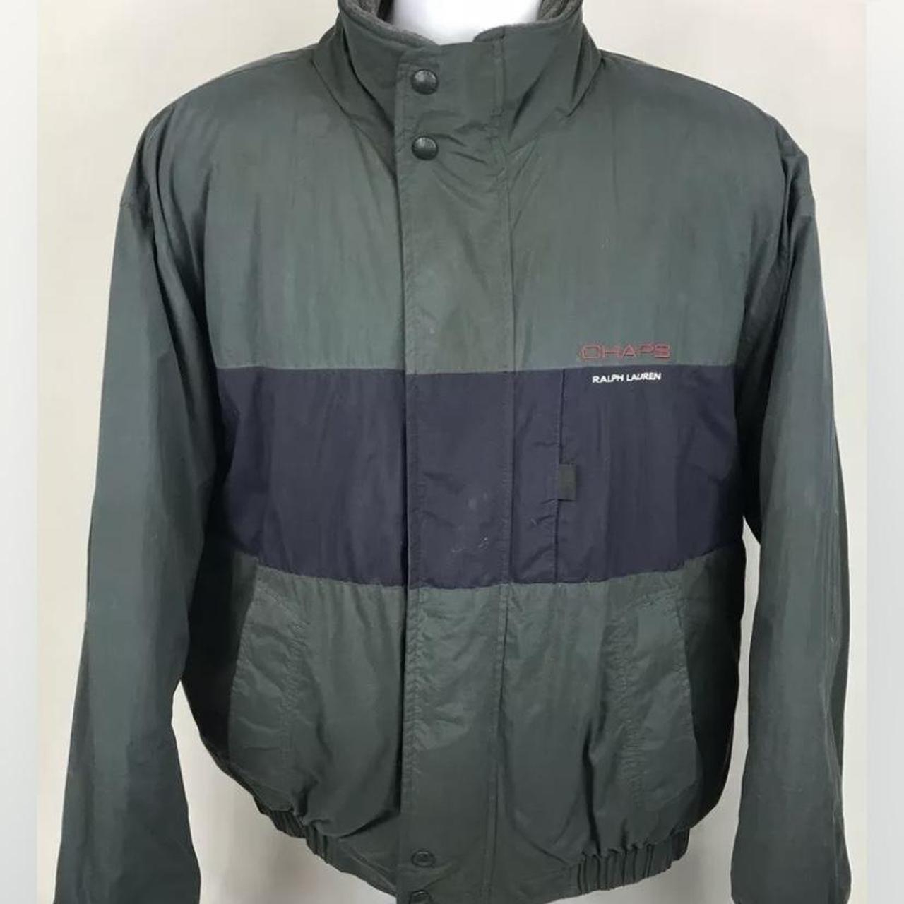 Polo Ralph Lauren Jacket Dope olive and navy chaps... - Depop