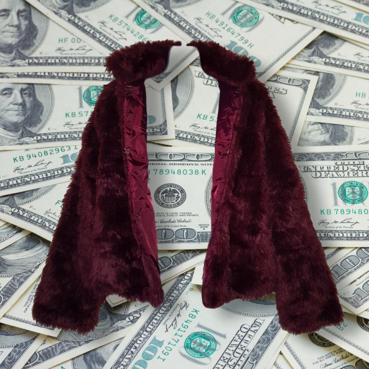 🍓Maroon Faux Fur Coat 🍓Message me if you have any... - Depop