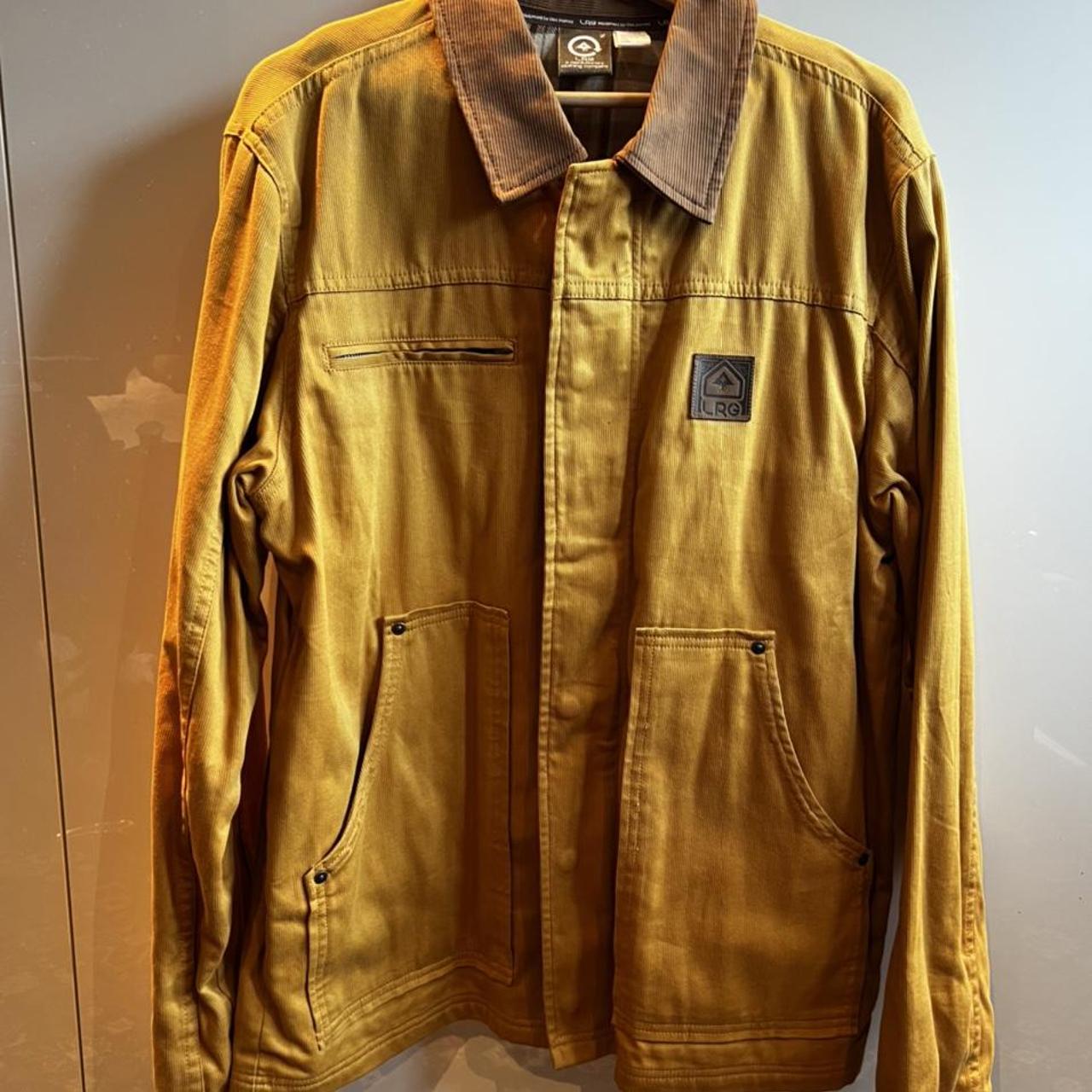 LRG Lifted Roots Group Jacket. Large. Gold. Zip... - Depop