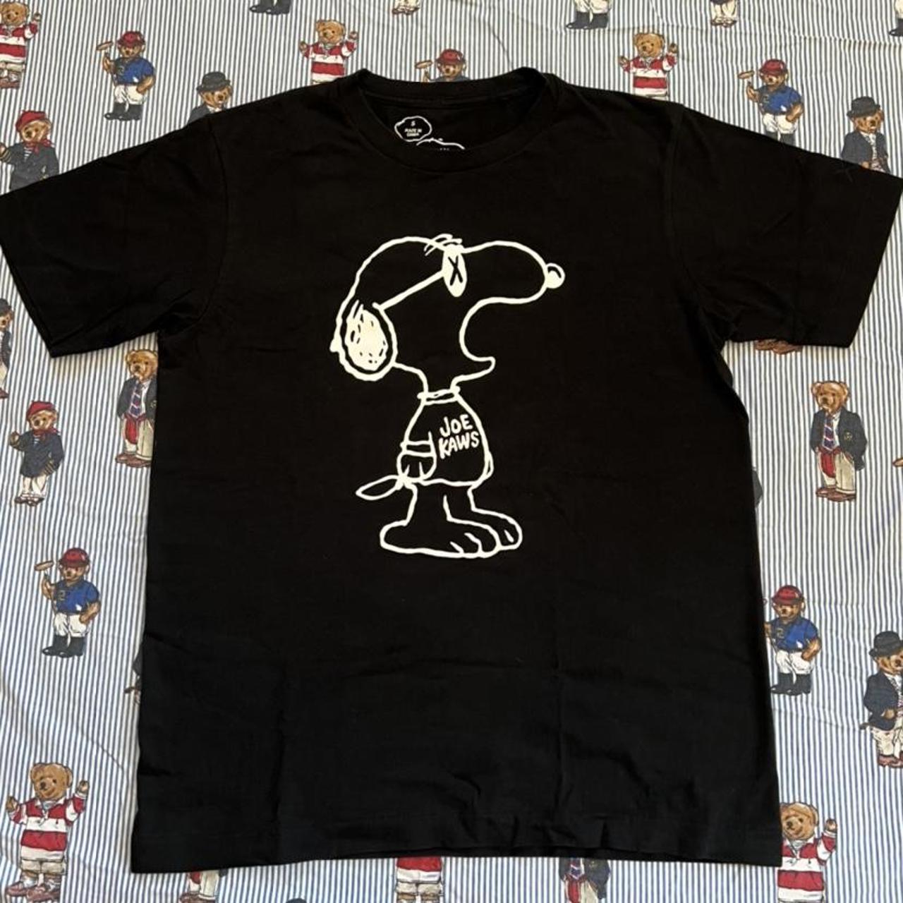 Kaws x Peanuts x Uniqlo tee Snoopy tee Great... - Depop