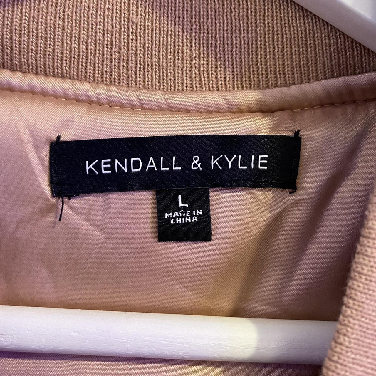 KENDALL & KYLIE- mauve embroidered bird bomber... - Depop