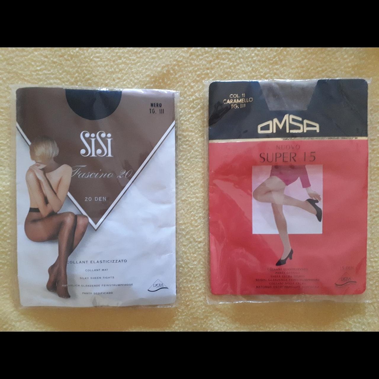 Two pair of vintage Made in Italy pantyhose... - Depop