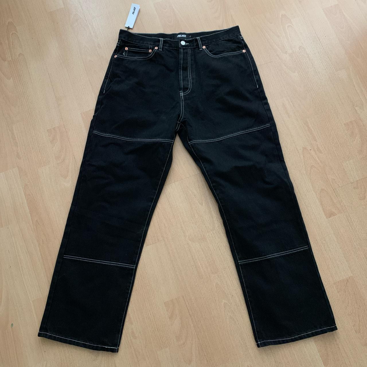 Palace Panel Jean color: black stone wash size:... - Depop