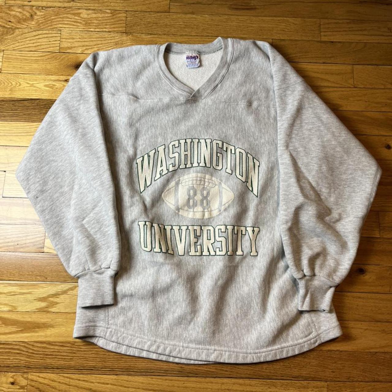 Vintage 1988 Washington university pro weave sweater... - Depop