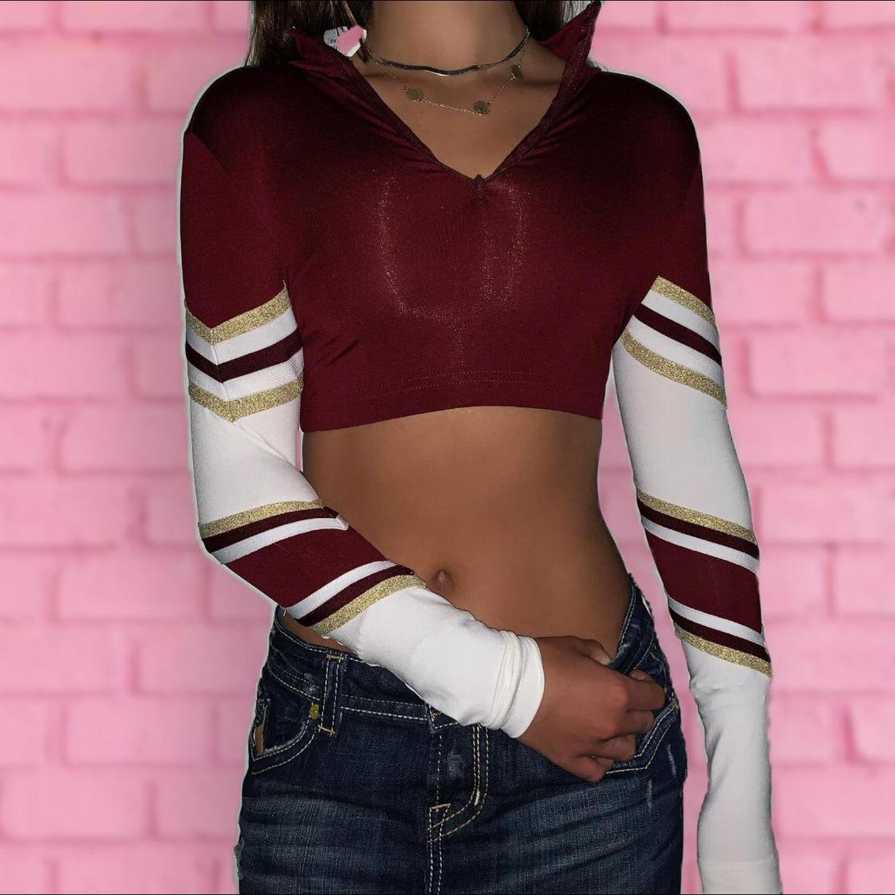 Crop Top Cheer Outfit Costume Set Authentic Depop