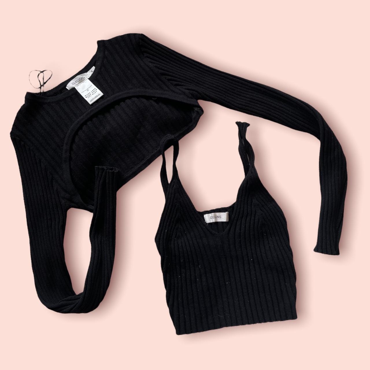 Glassons ribbed two piece top set Never worn, but... - Depop