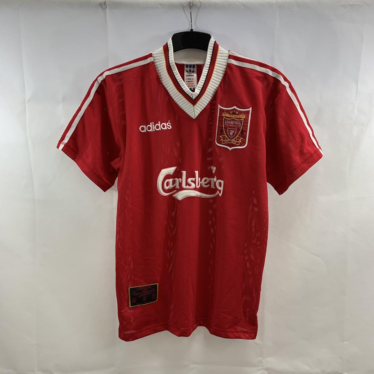 Liverpool Home Football Shirt 1995/96 Adults Medium... - Depop