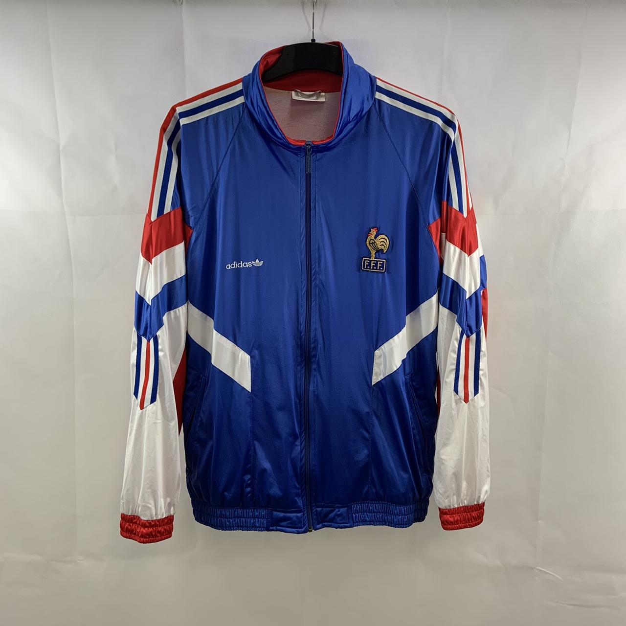 France Football Track Jacket 1985/90 Adults Large... - Depop