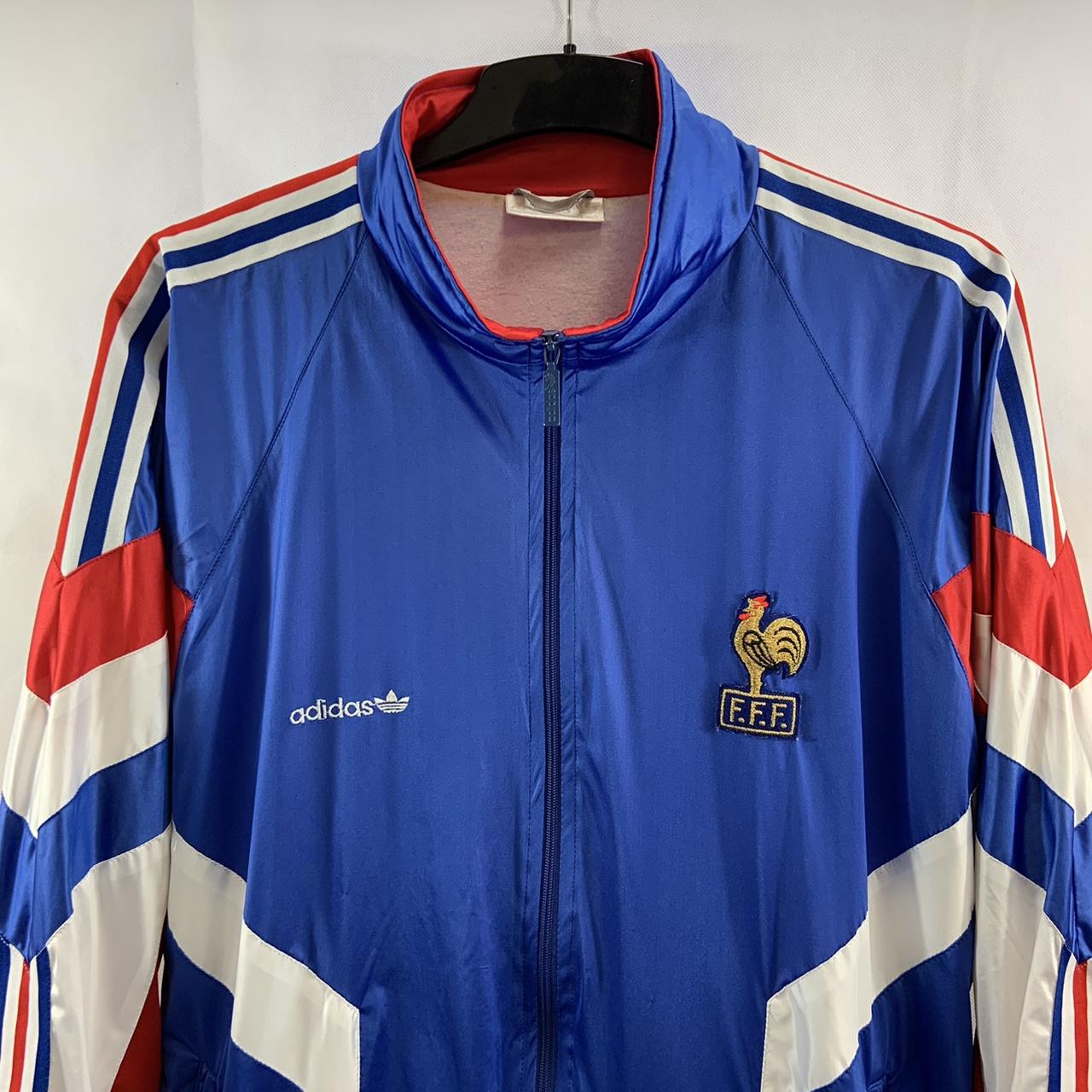 France Football Track Jacket 1985/90 Adults Large... - Depop