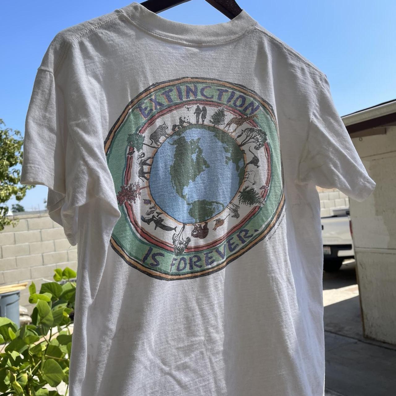 Vintage “Extinction is forever” tee. Made in... - Depop