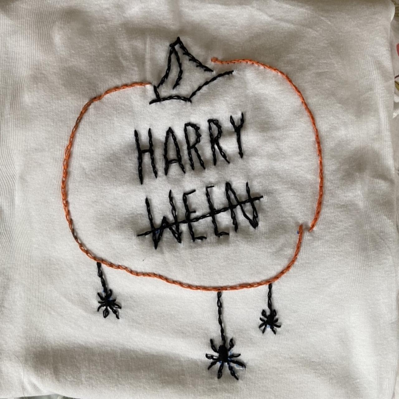 Harry Styles inspired hand embroidered Harryween... - Depop