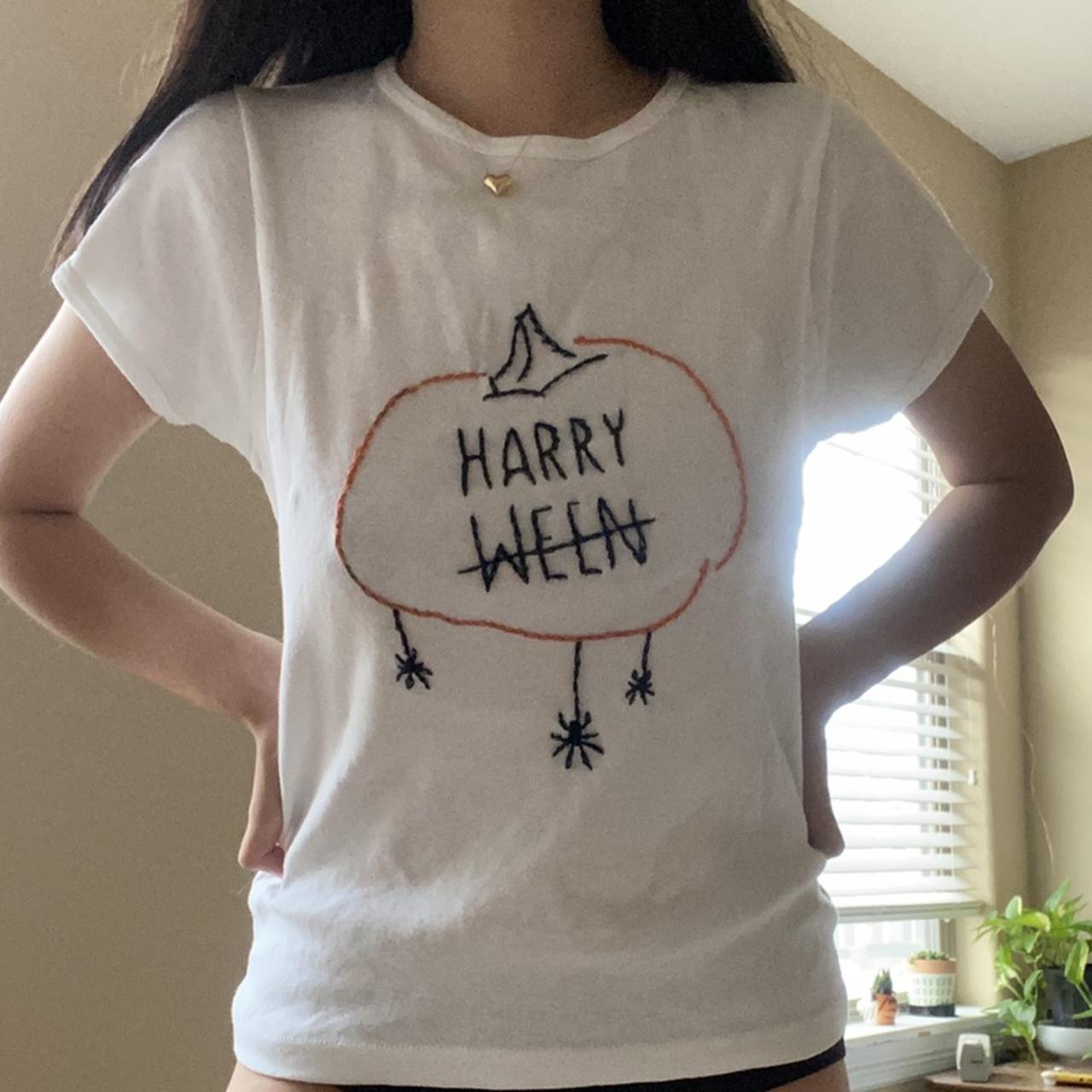 Harry Styles inspired hand embroidered Harryween... - Depop