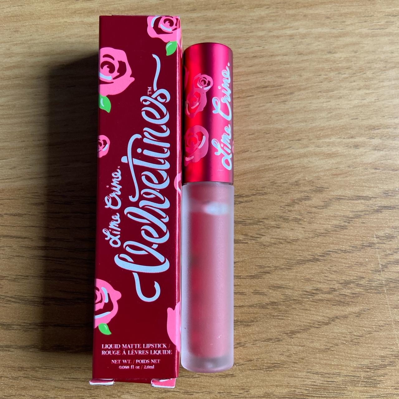 Lime Crime Velvetines Liquid Lipstick in Riot Brand... - Depop