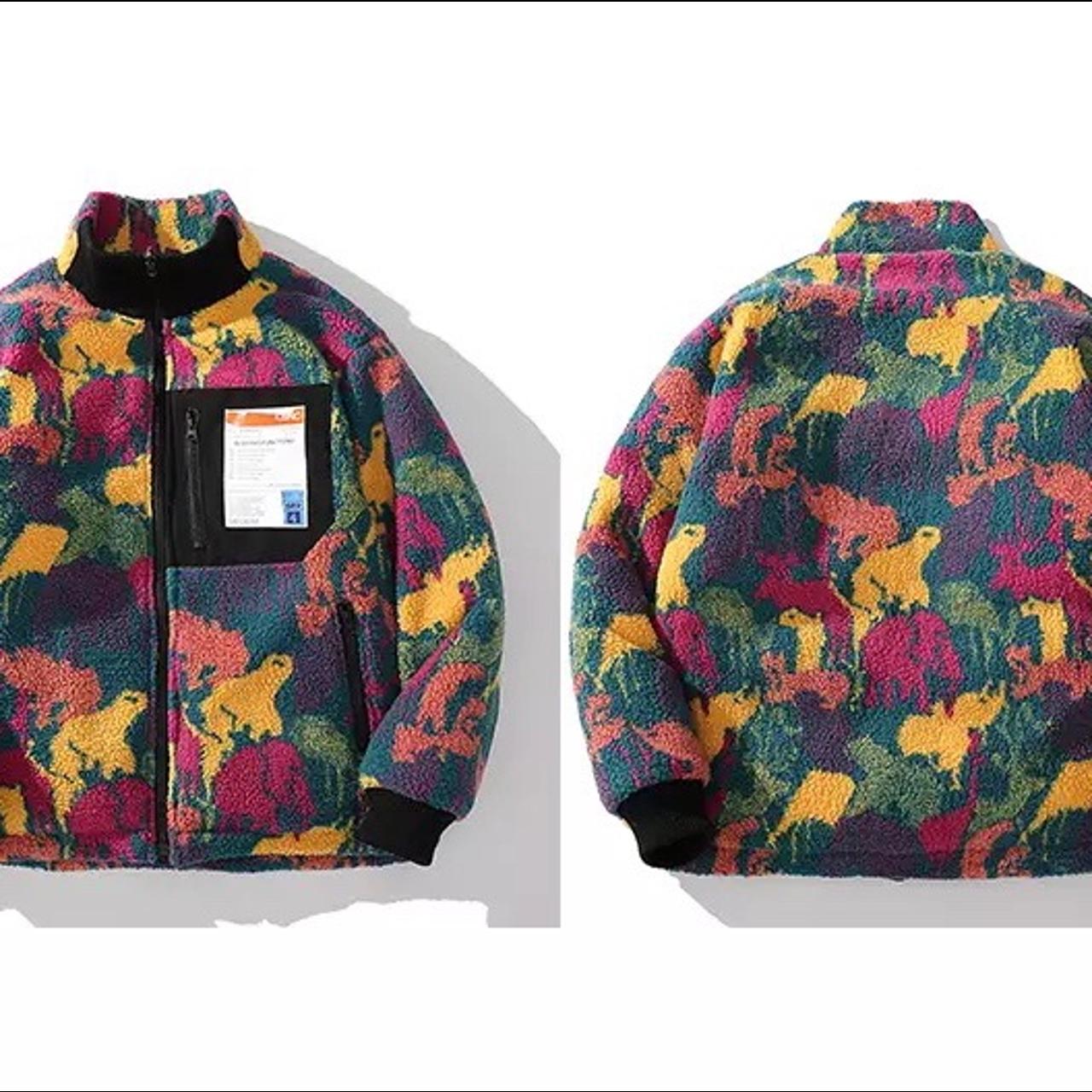 Reversible Animal Camo Jacket Fit: Regular Size:... - Depop