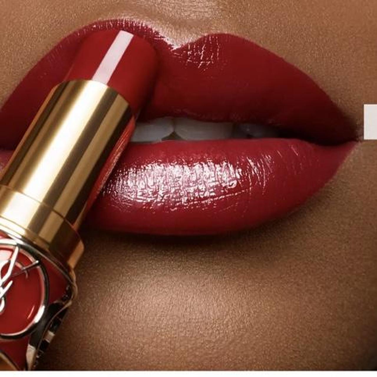 YSL Rouge Volupté Shine lipstick in colours n:85 and... - Depop