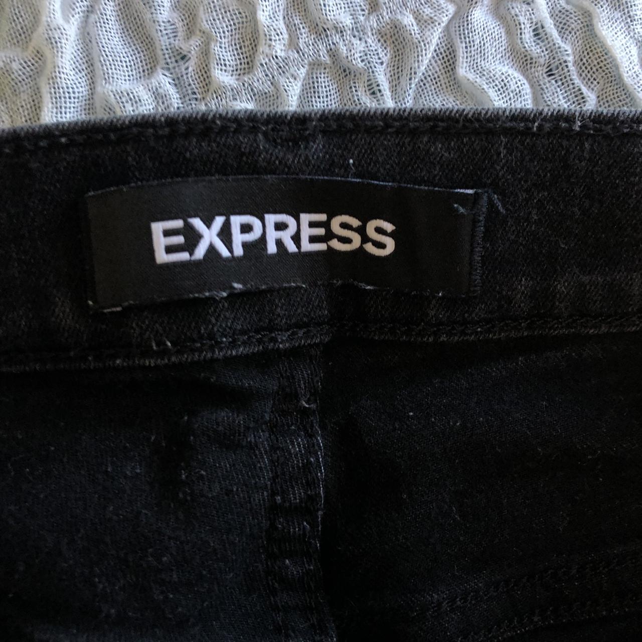 basic black express jeans 🖤 lightly worn, in great... - Depop