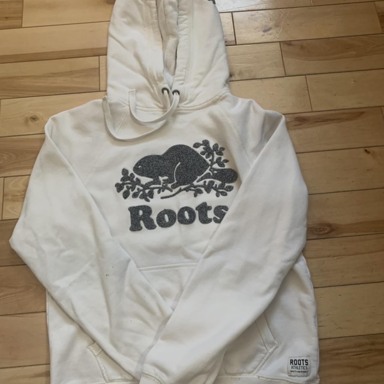 White roots sweater! Worn a lot but looks brand new!... - Depop
