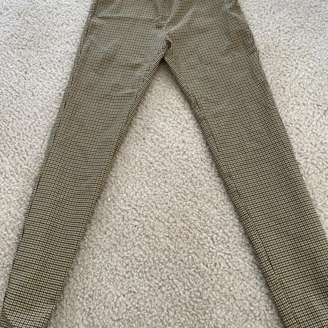 plaid and yellow checkered pants. Urban. fits a size... - Depop