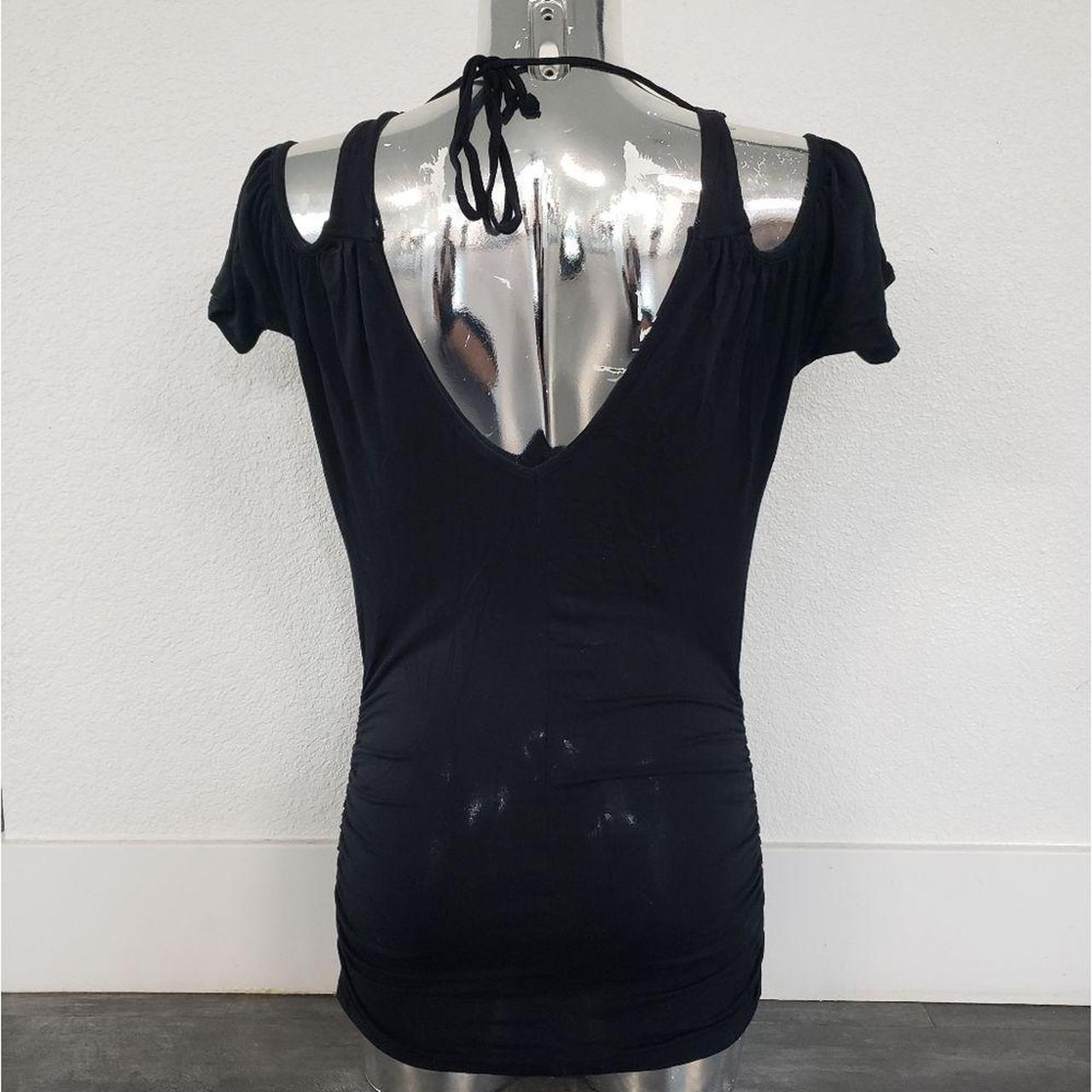 Wet Seal Women's Silver and Black Dress | Depop