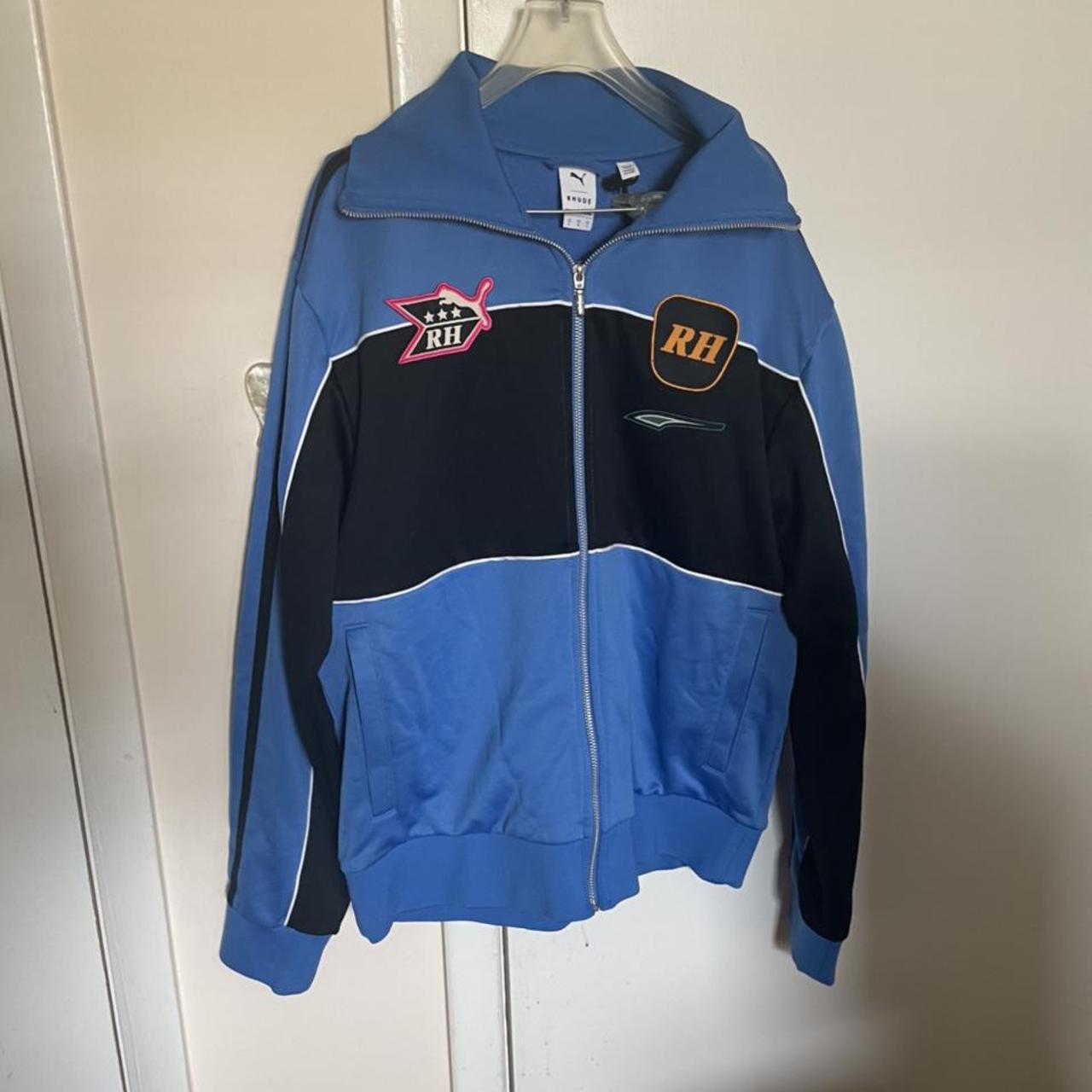 Rhude puma collab track jacket size large 9/10... - Depop