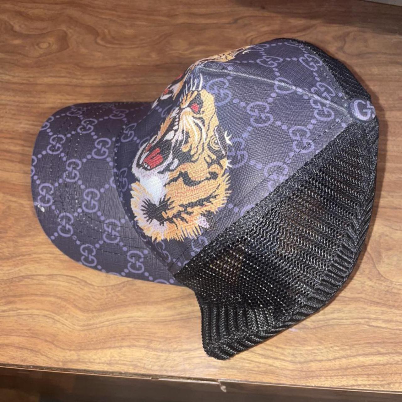100% authentic gucci tiger trucker hat 2019 drop,... - Depop