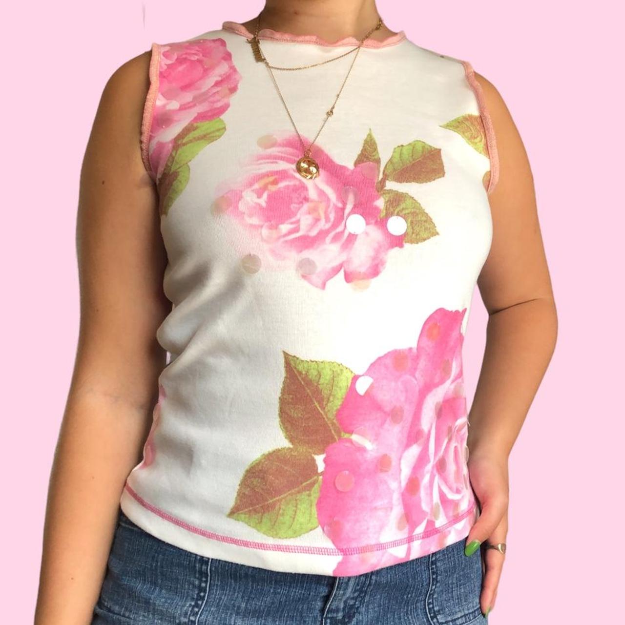 ⭐️ 00s Oasis Rose Vest ⭐️ INSANE old label Oasis... - Depop