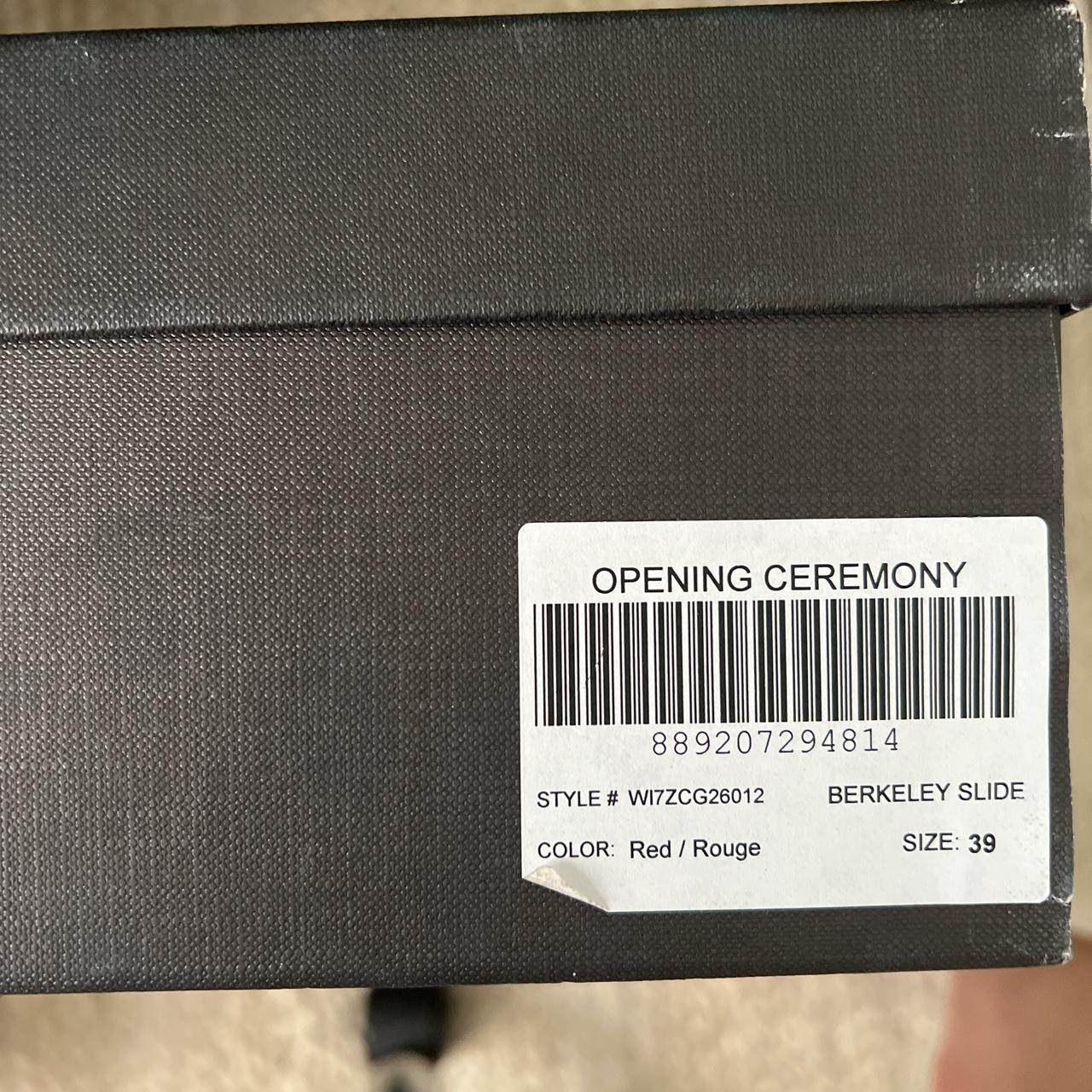 Opening Ceremony red & black Berkeley slides. Fits... - Depop