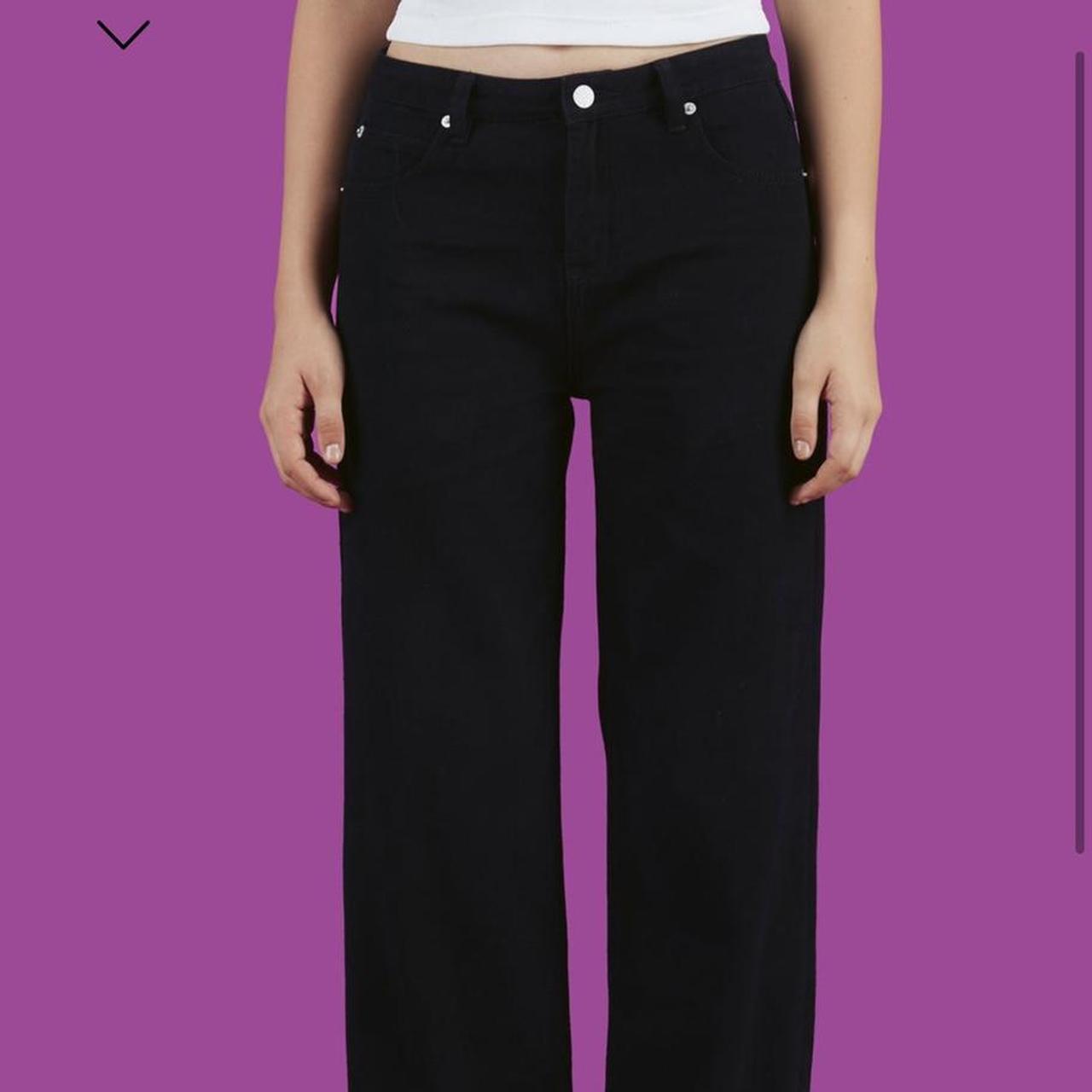 unif Z jean size 28. very black irl. obsessed with... - Depop