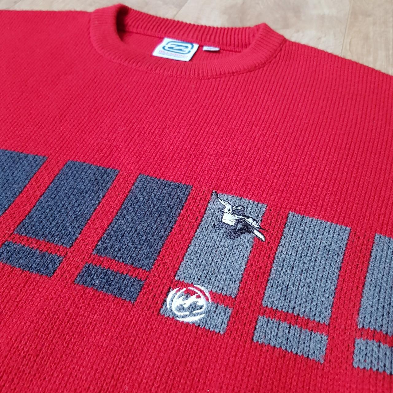 Vintage Red Billabong Knitted Jumper Super sick... - Depop