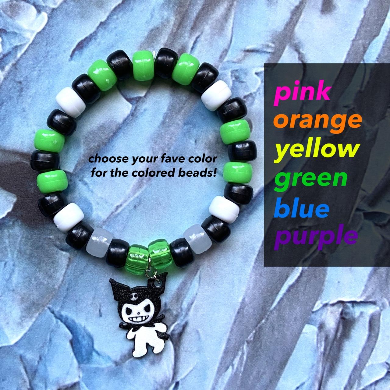 CURSED KUROMI KANDI BRACELET 💀 i just had 2 make... - Depop