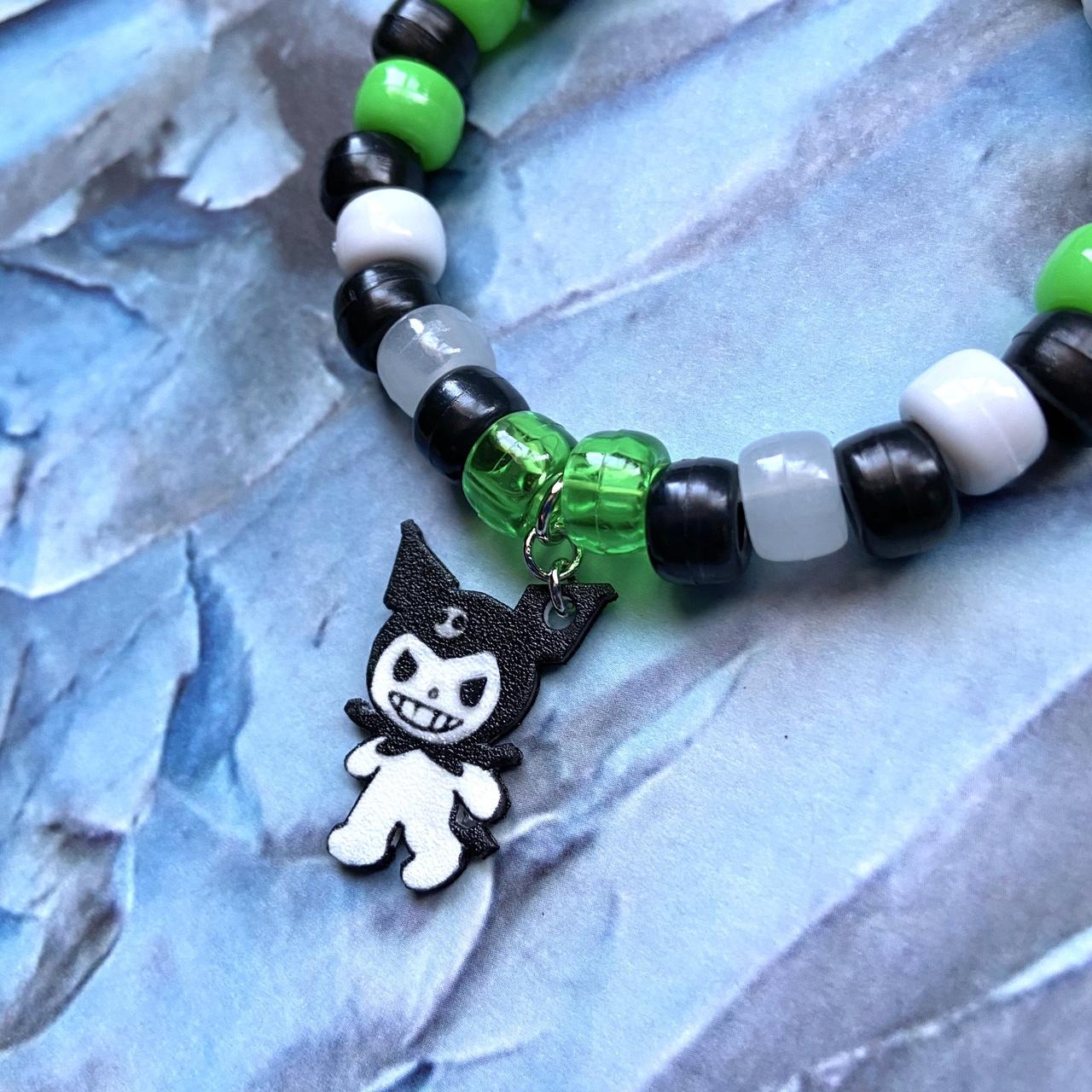 CURSED KUROMI KANDI BRACELET 💀 i just had 2 make... - Depop