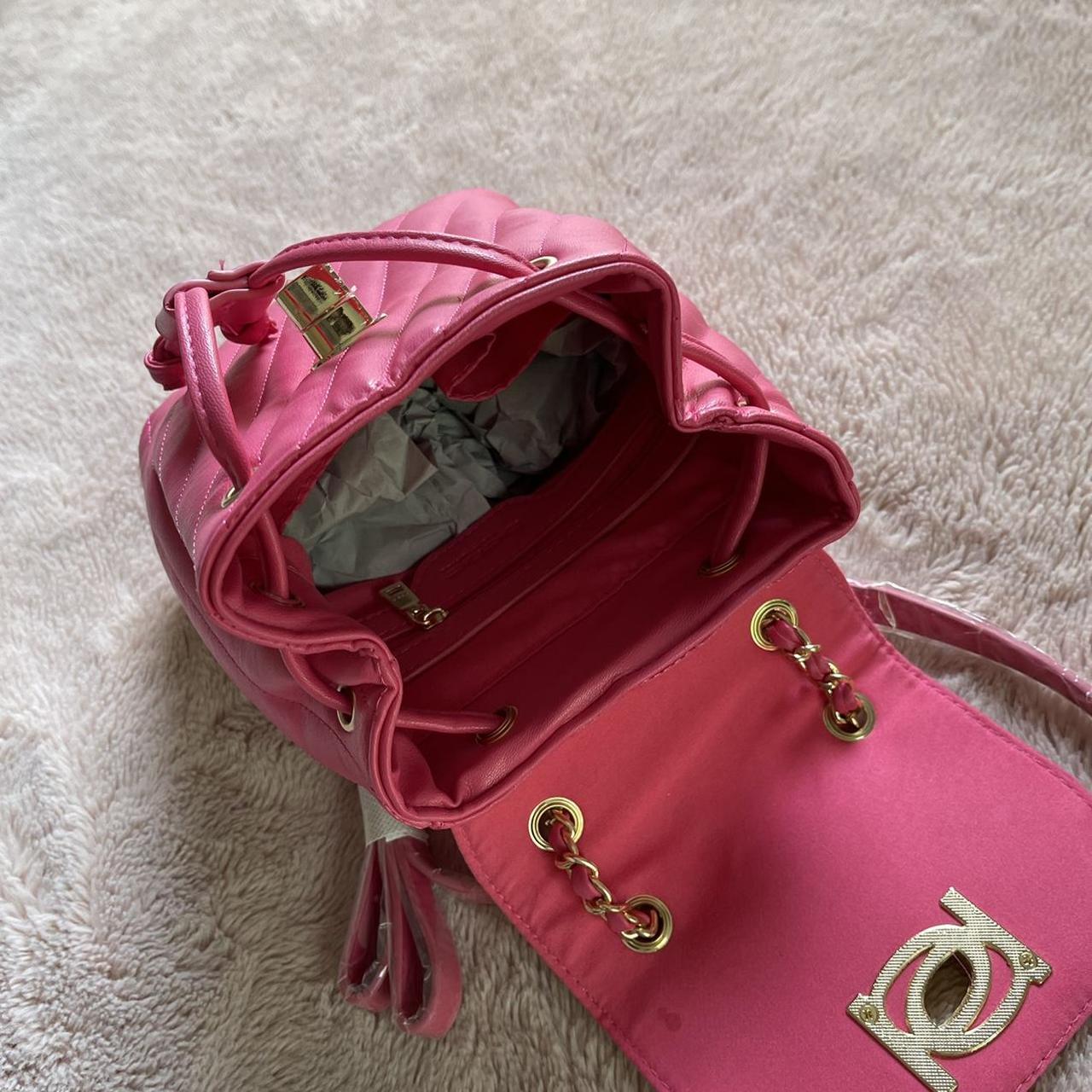 BeBe: Mini Back Pack Bag ️Color: Hot Pink ️Material:... - Depop