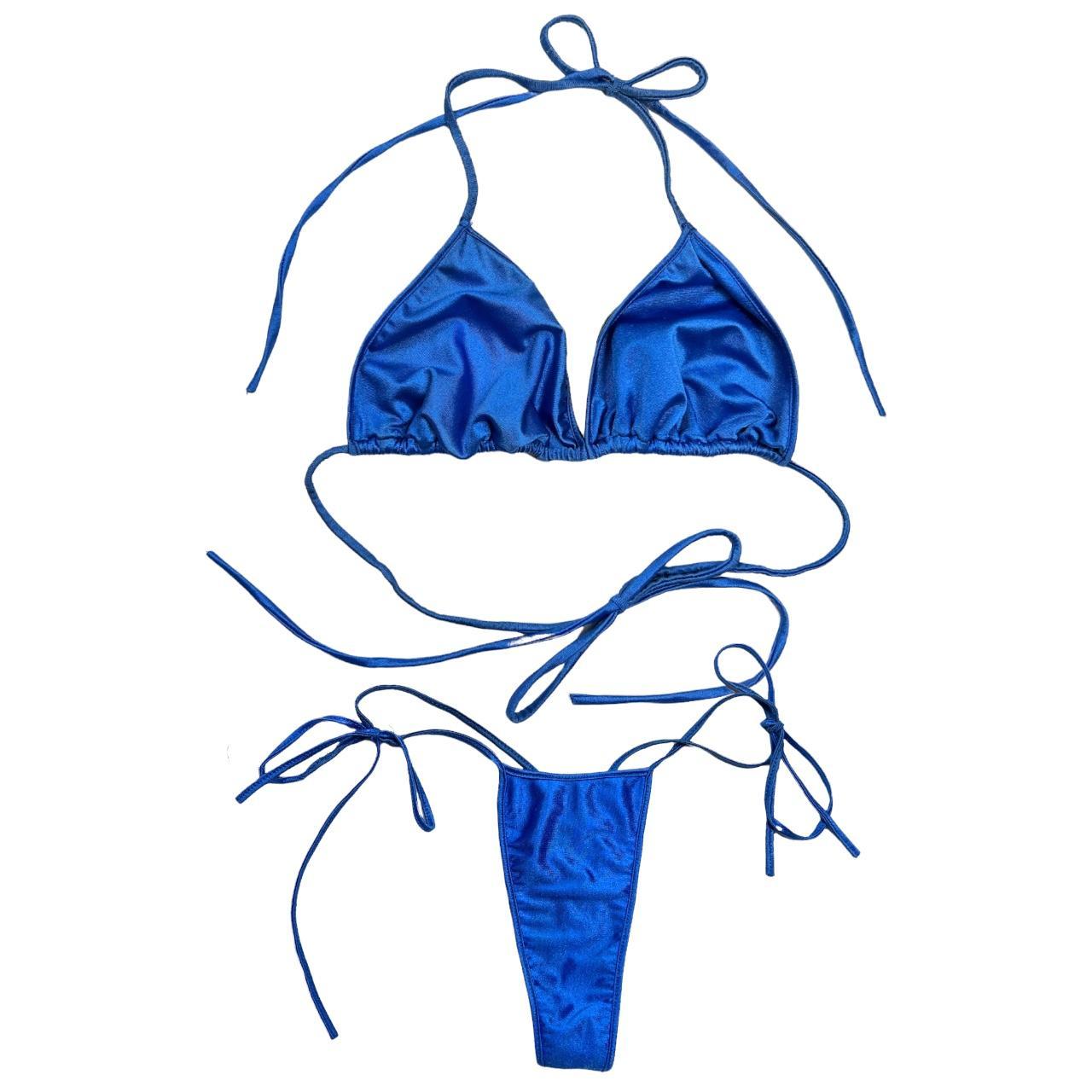 Ultra Skimpy Thong Bikini Set Super Tiny Tie Up Depop