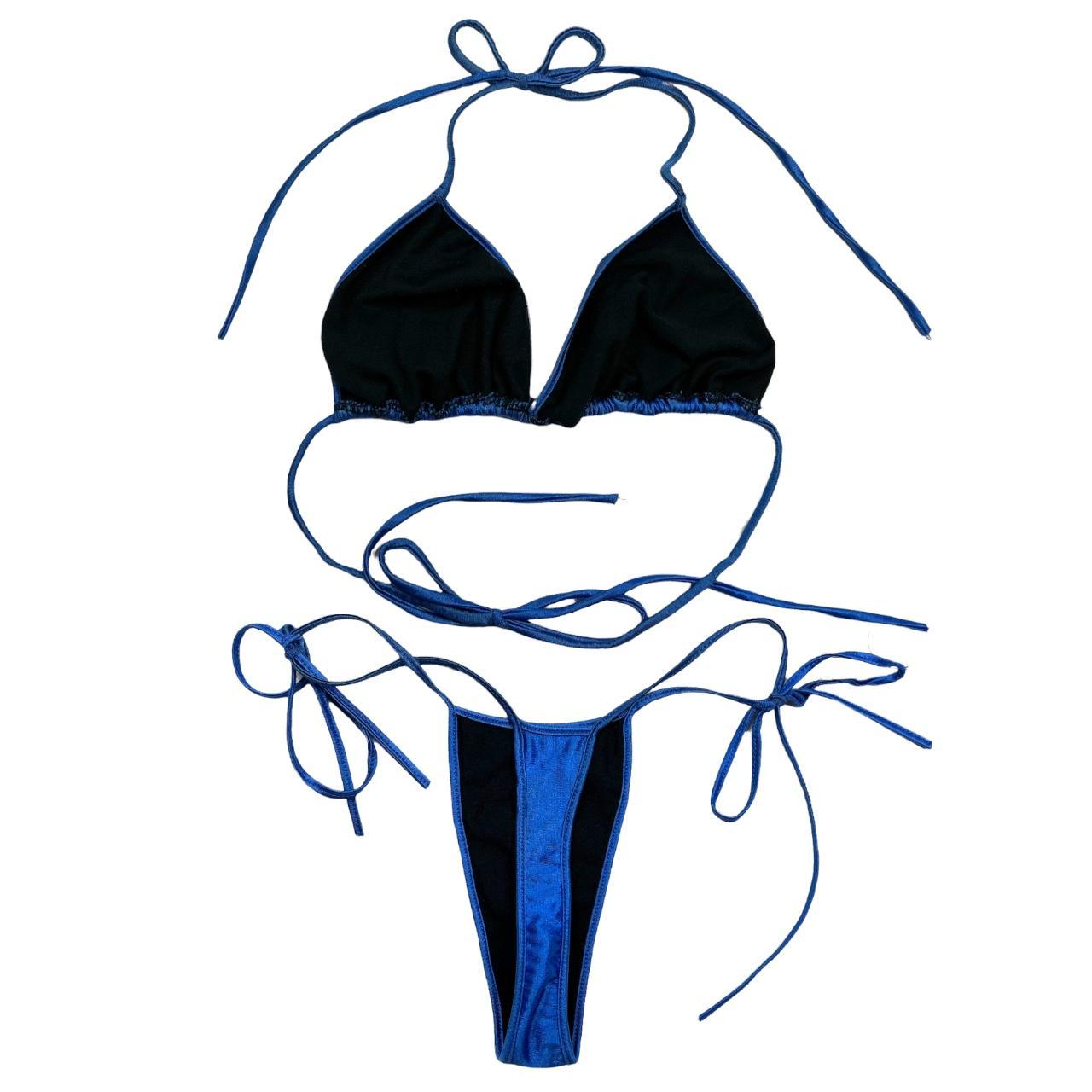 Ultra Skimpy Thong Bikini Set Super Tiny Tie Up Depop