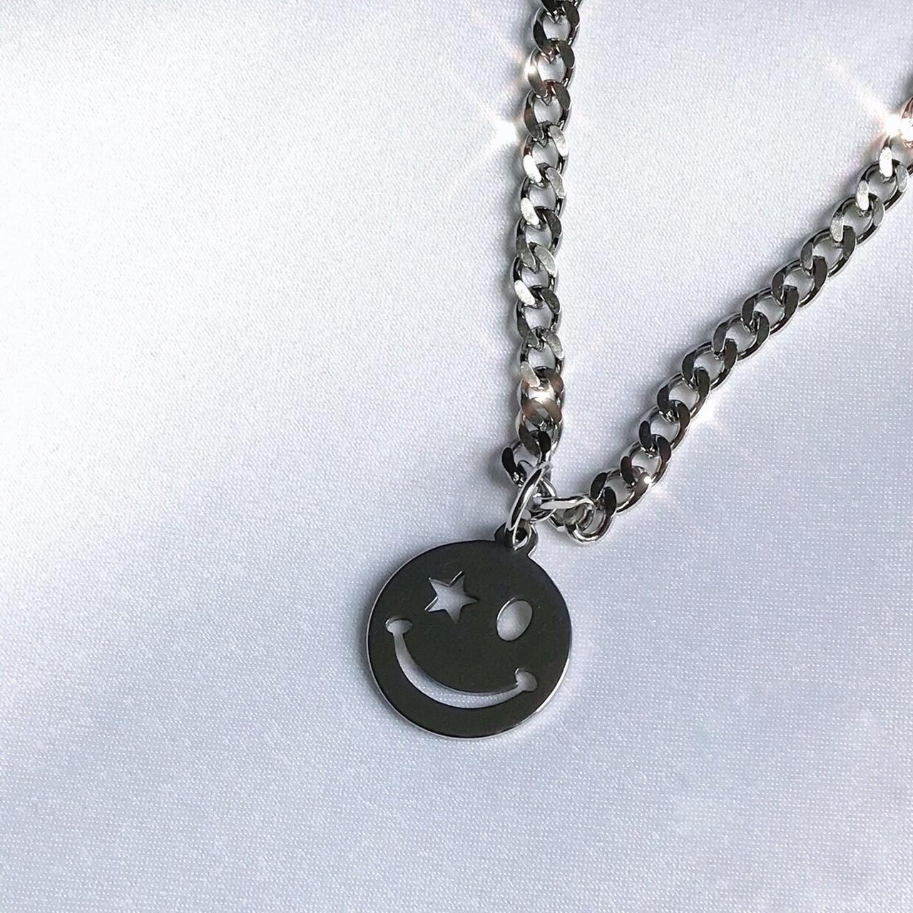⛓ SMILEY FACE NECKLACE ⛓ Show off your edgy style... - Depop