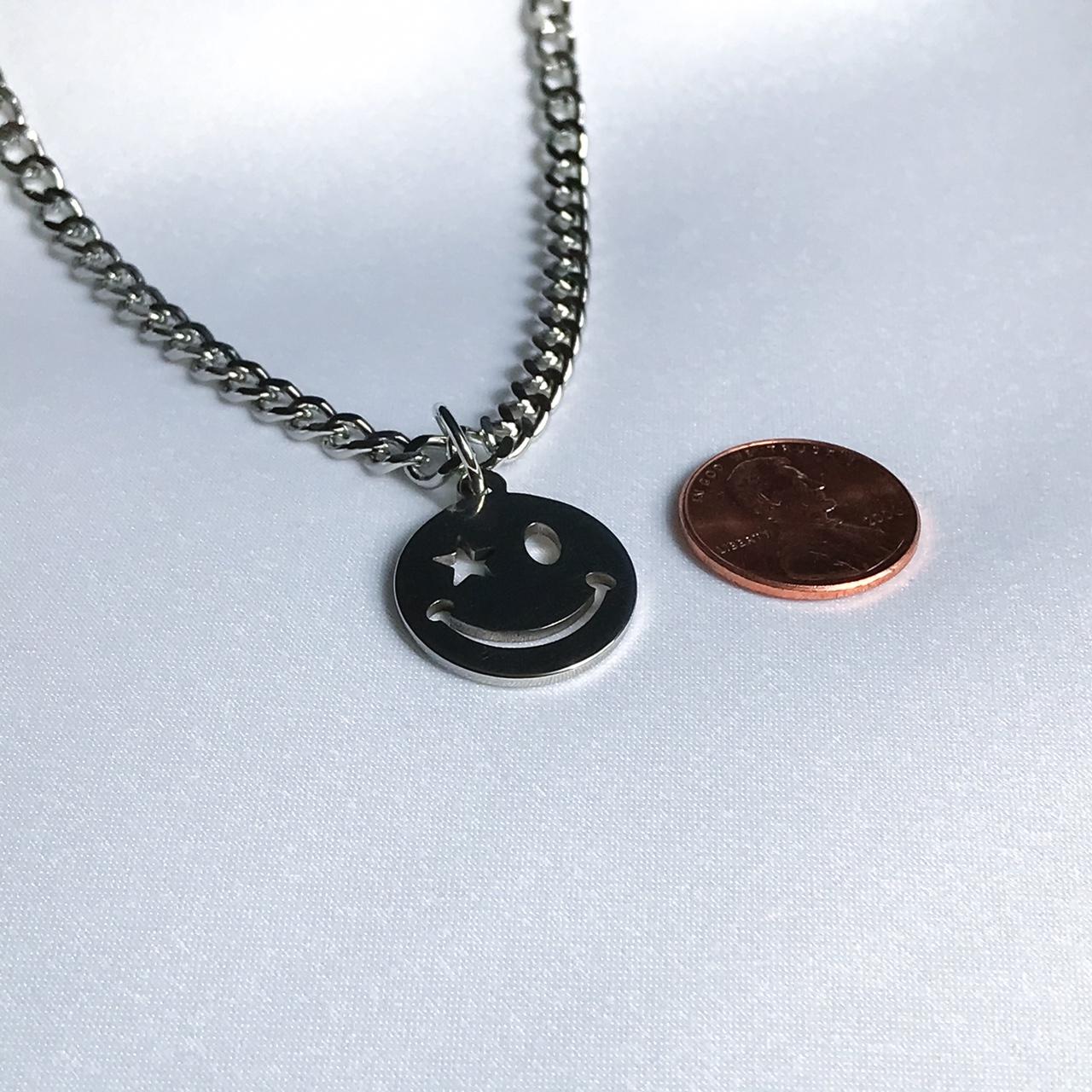 ⛓ SMILEY FACE NECKLACE ⛓ Show off your edgy style... - Depop