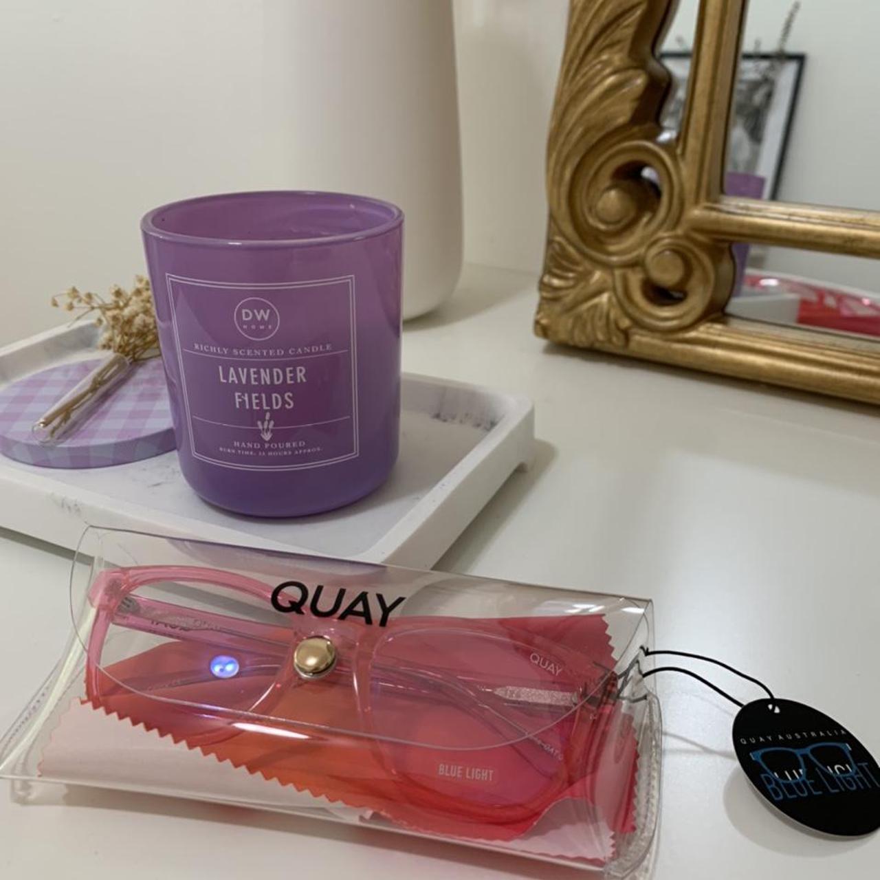 Quay blue light glasses. Hardware mini #pink - Depop