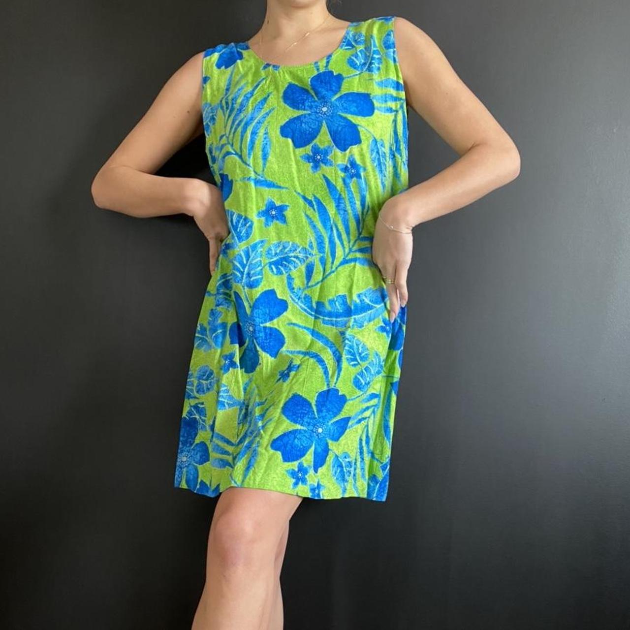 Cute bright fun tropical floral dress. Brand is Jams... - Depop