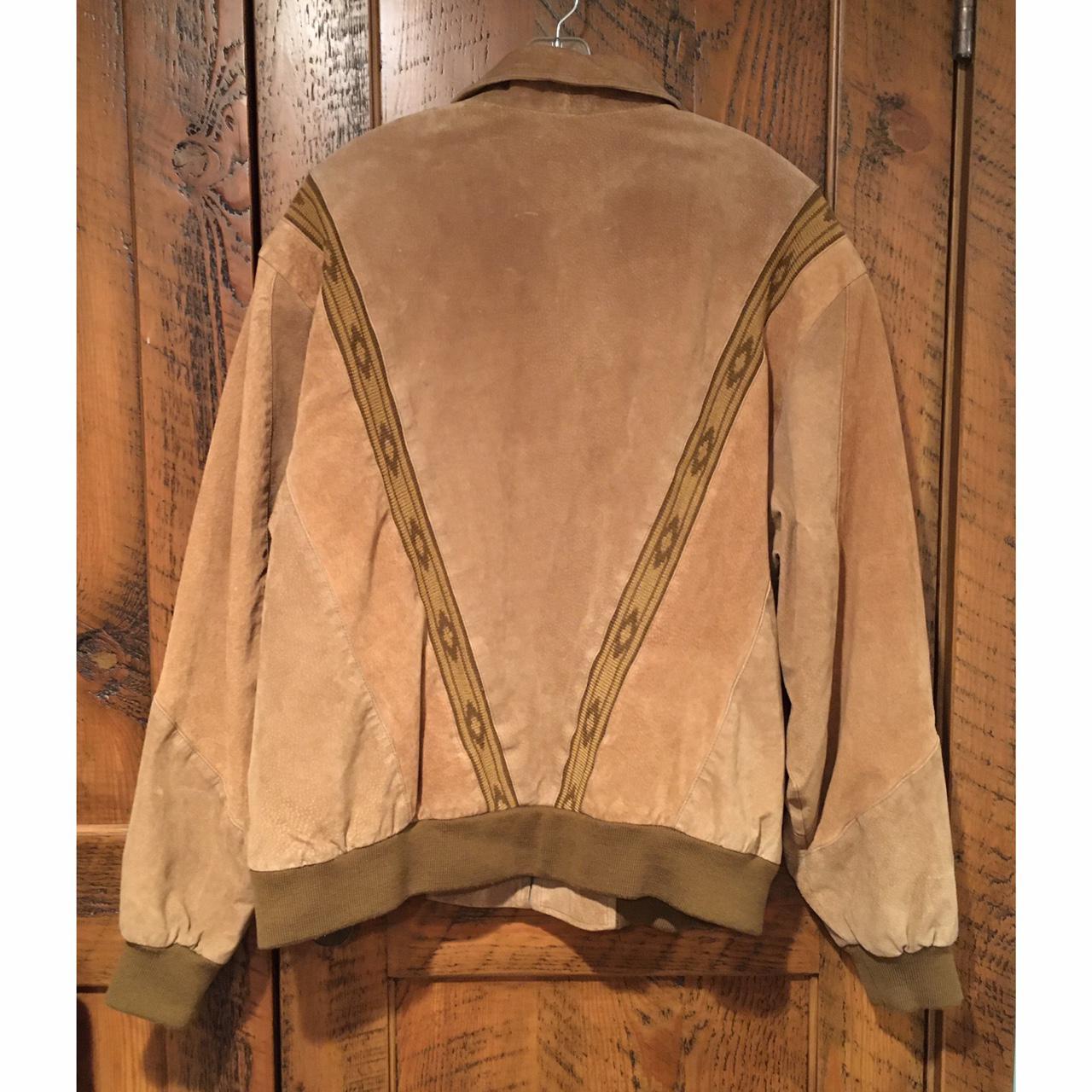 Scully Aztec Southwestern Boar Suede Leather Arena... - Depop