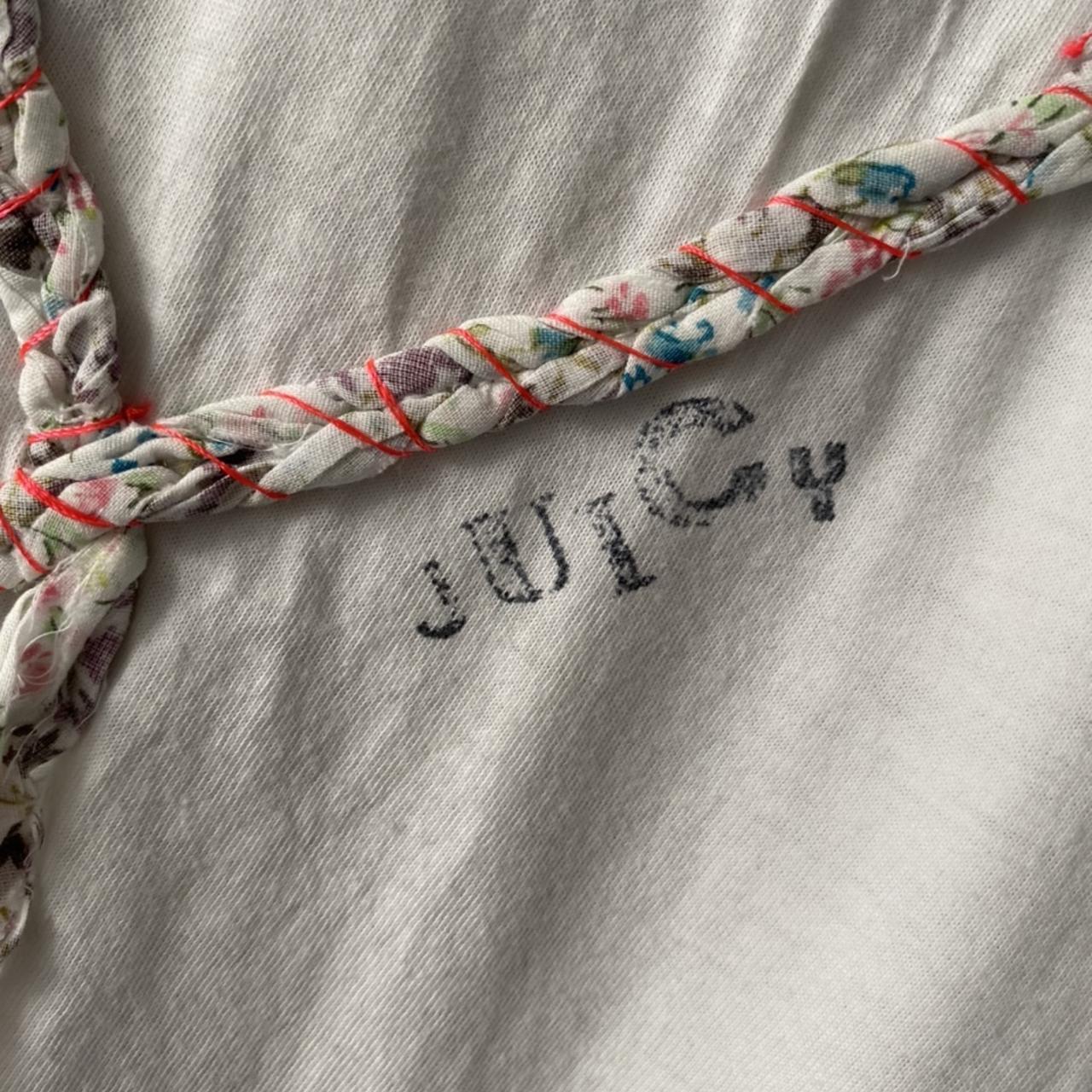 Juicy Couture Women's White T-shirt | Depop