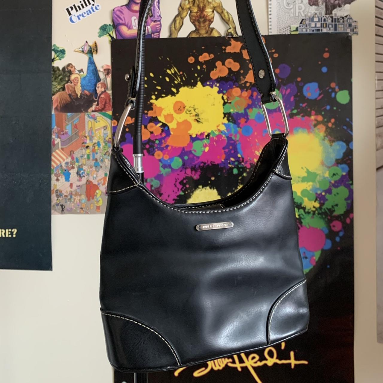 Adorable vintage black mini-bag Prada-ish vibes lol... - Depop