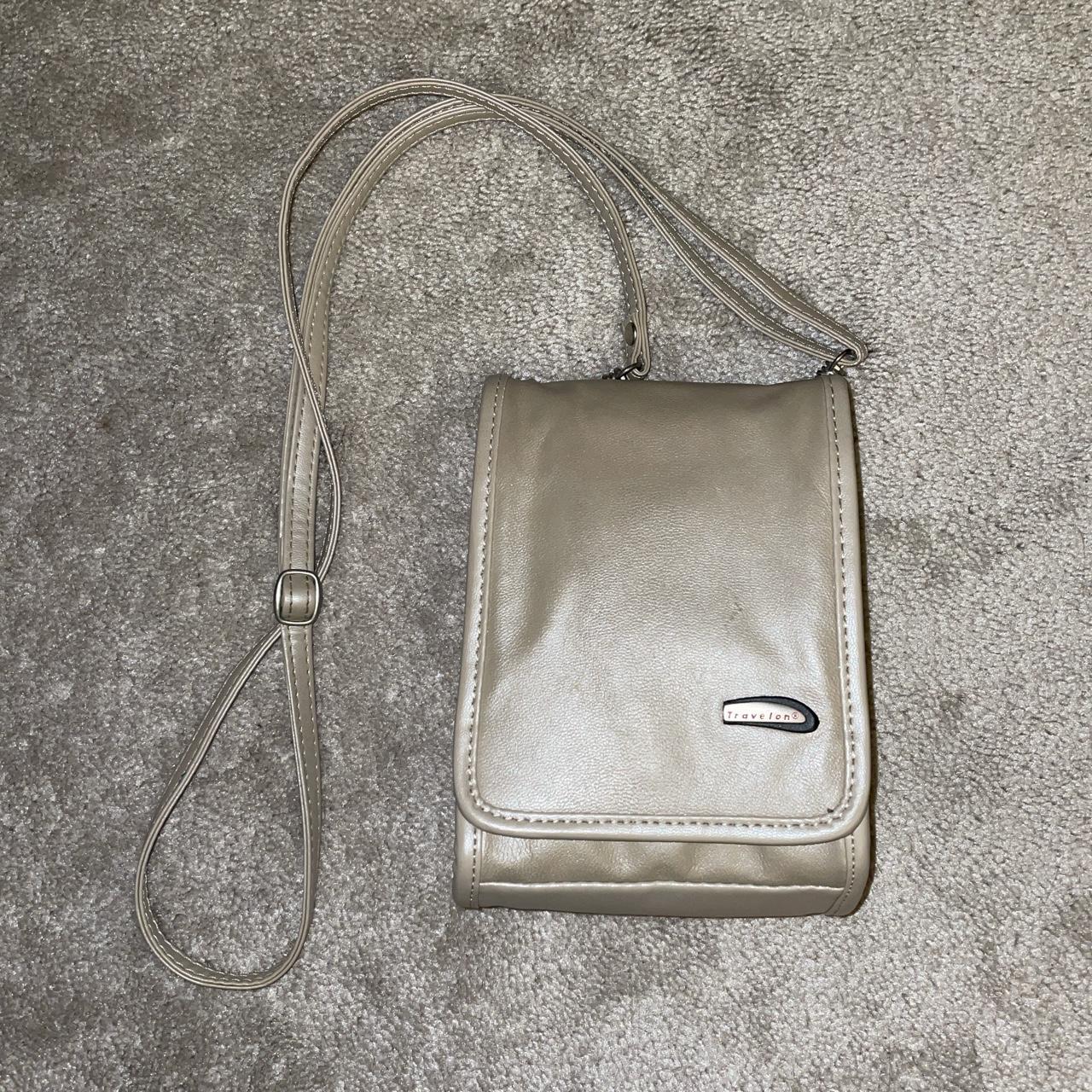 Travelon Women's Tan and Cream Bag | Depop