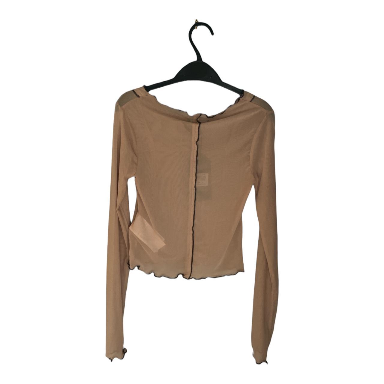 Brave Soul London sheer mesh 90s style long sleeve... - Depop